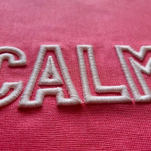 3D Puff Embroidery Font. Puff Foam Embroidery Font. Machine Embroidery ...