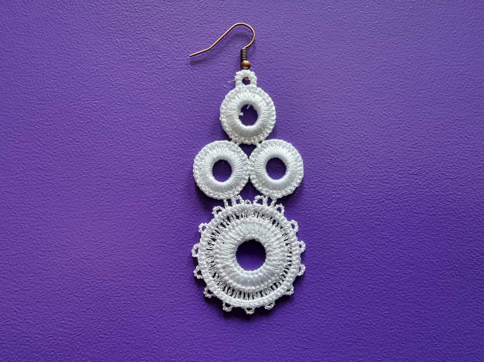 10 FSL Earrings. Machine Embroidery Design. Tatting. Free - Etsy