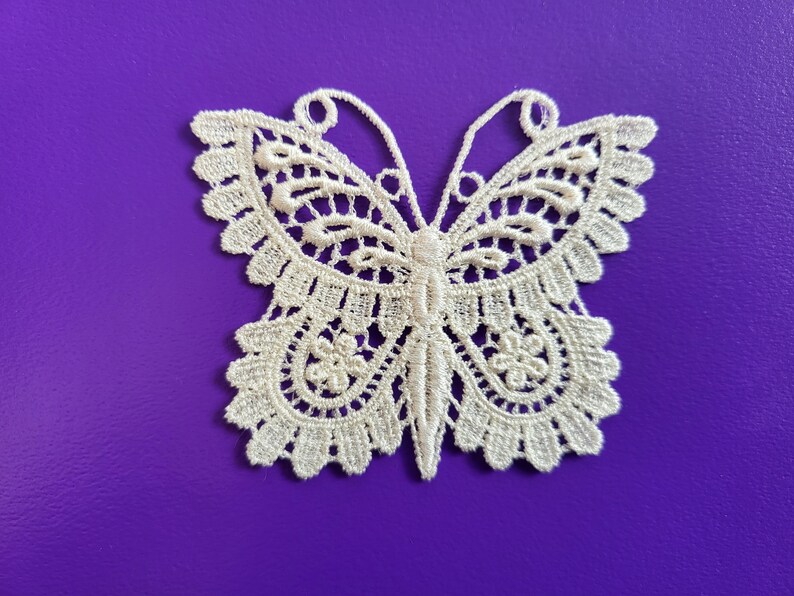 Machine Embroidery FSL Butterflies. 5 Designs. Free Standing Lace. 4 X ...