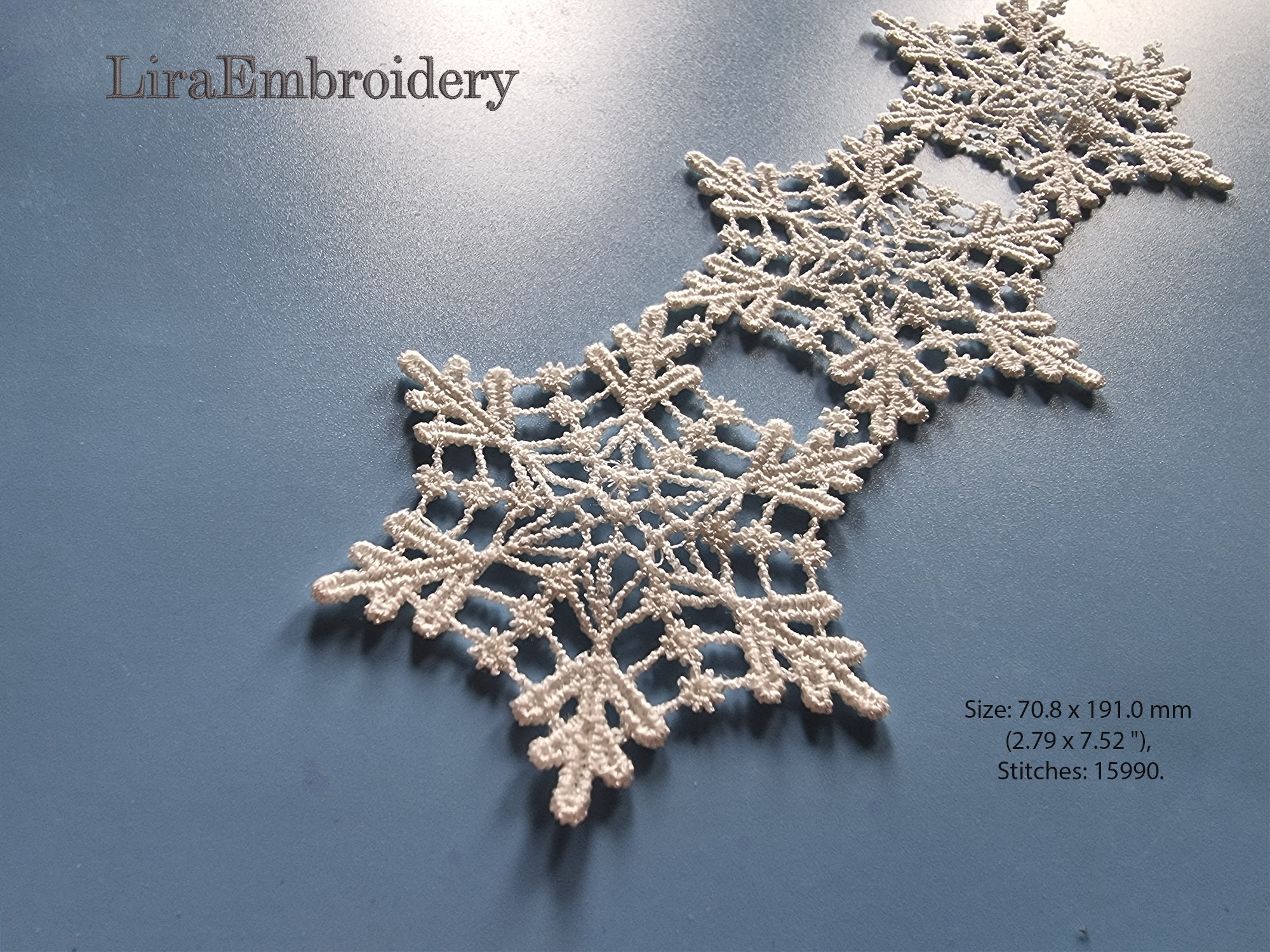 Snowflakes Lace Trim. Free Standing Lace. Christmas Ornament. - Etsy
