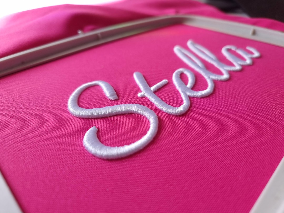 3D Puff Cursive Script Embroidery Font, 4 Sizes, Instant Download, BX ...