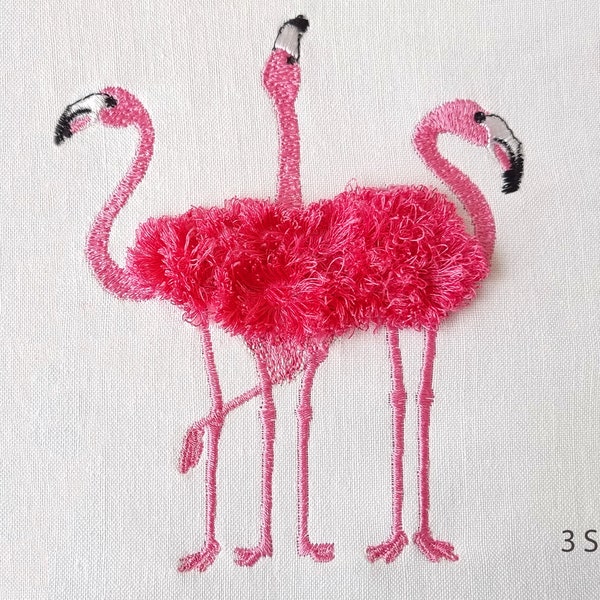 Flamingo Embroidery - Etsy