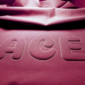 Embossed 3D Puff Embroidery Font. Machine Embroidery Design, 4 Sizes ...