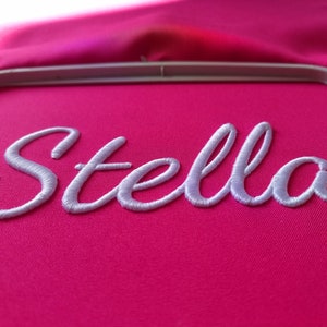 3D Puff Cursive Script Embroidery Font, 4 Sizes, Instant Download, BX ...