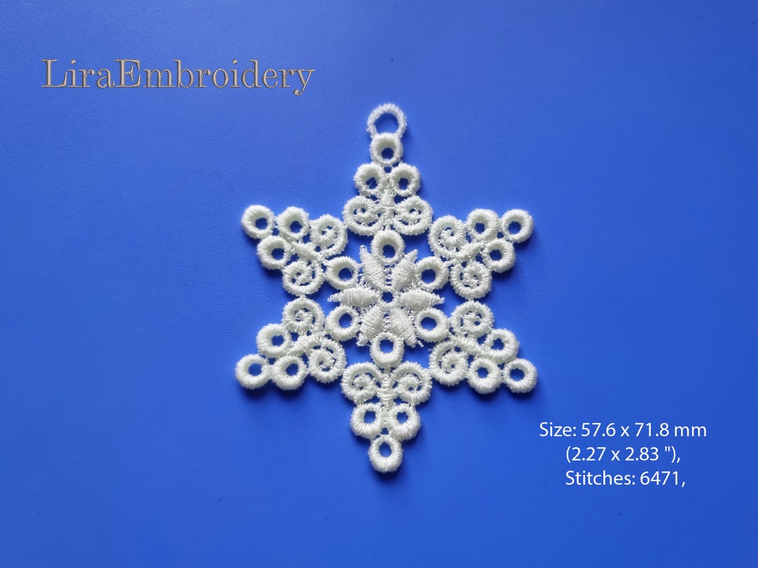 FSL Snowflake. Christmas Ornament, Machine Embroidery Designs, Free ...