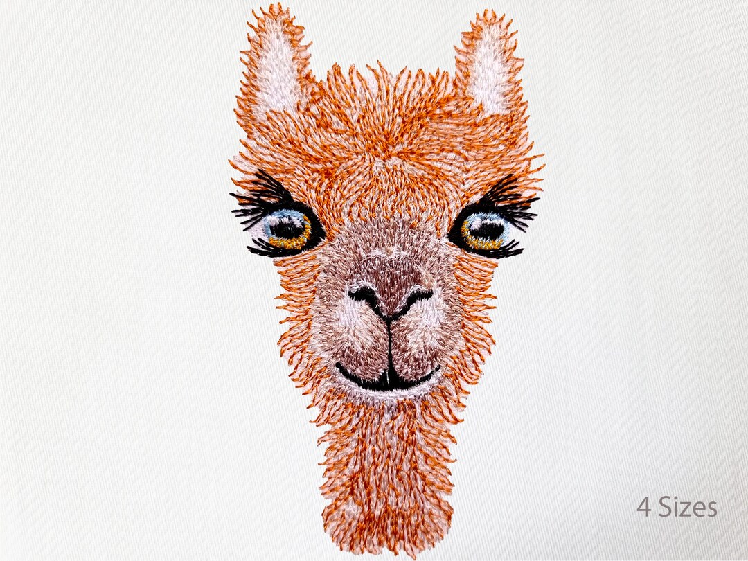 Lama Alpaca Machine Embroidery Designs,4 Sizes. - Etsy