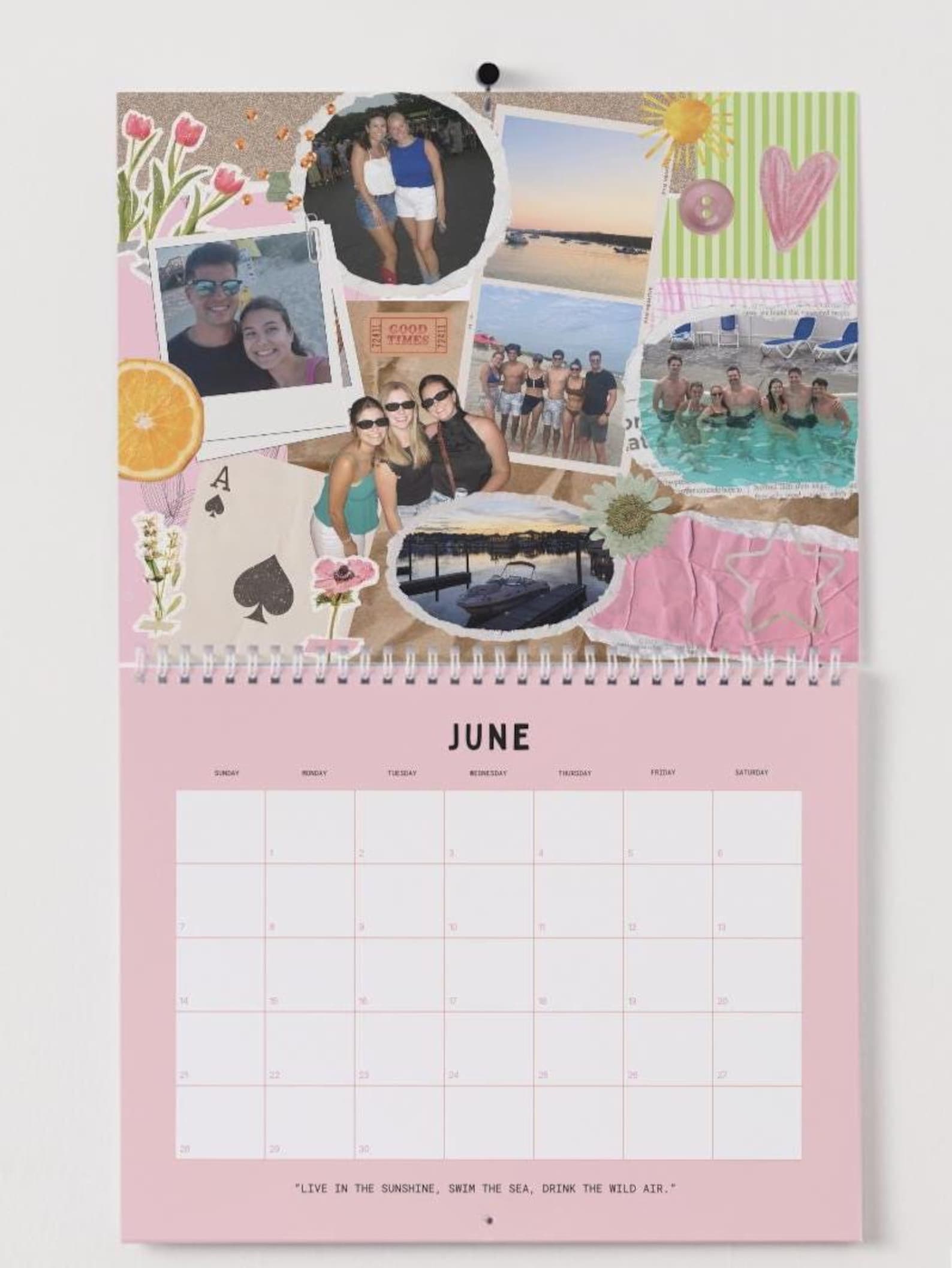 Personalized Wall Calendar 2026 | Custom 12-month Collage Calendar ...