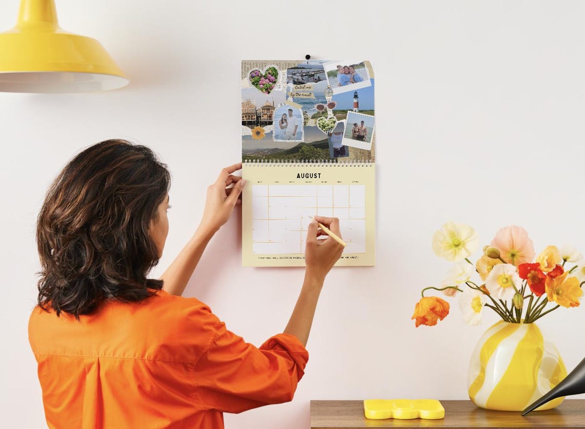 Personalized Wall Calendar 2026 | Custom 12-month Collage Calendar ...
