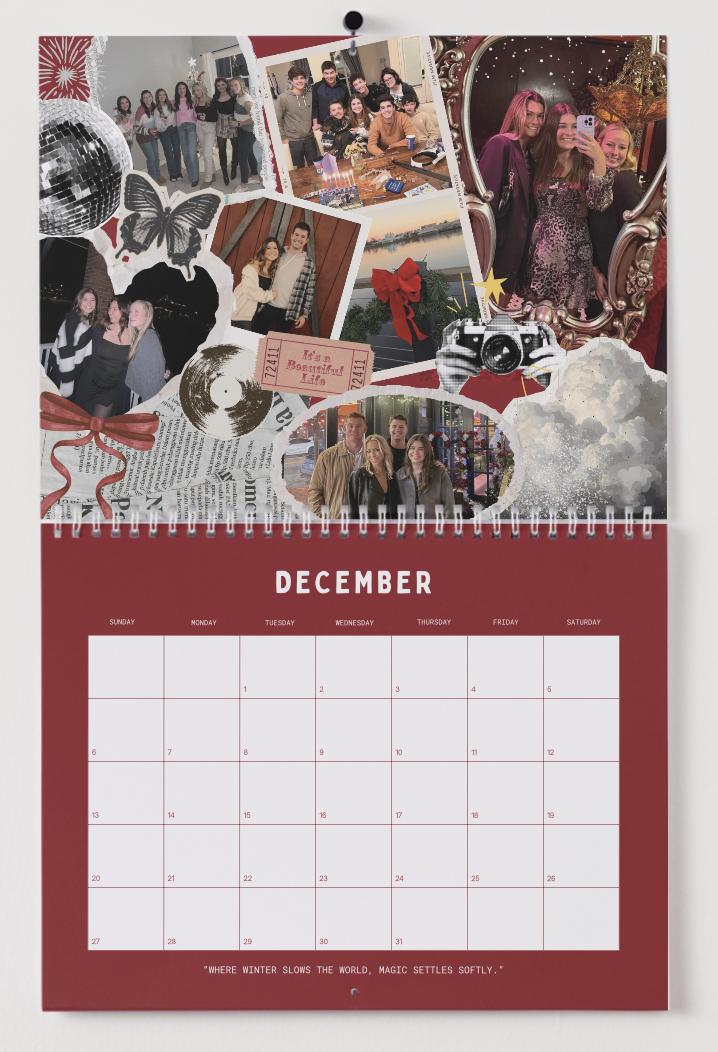 Personalized Wall Calendar 2026 | Custom 12-month Collage Calendar ...