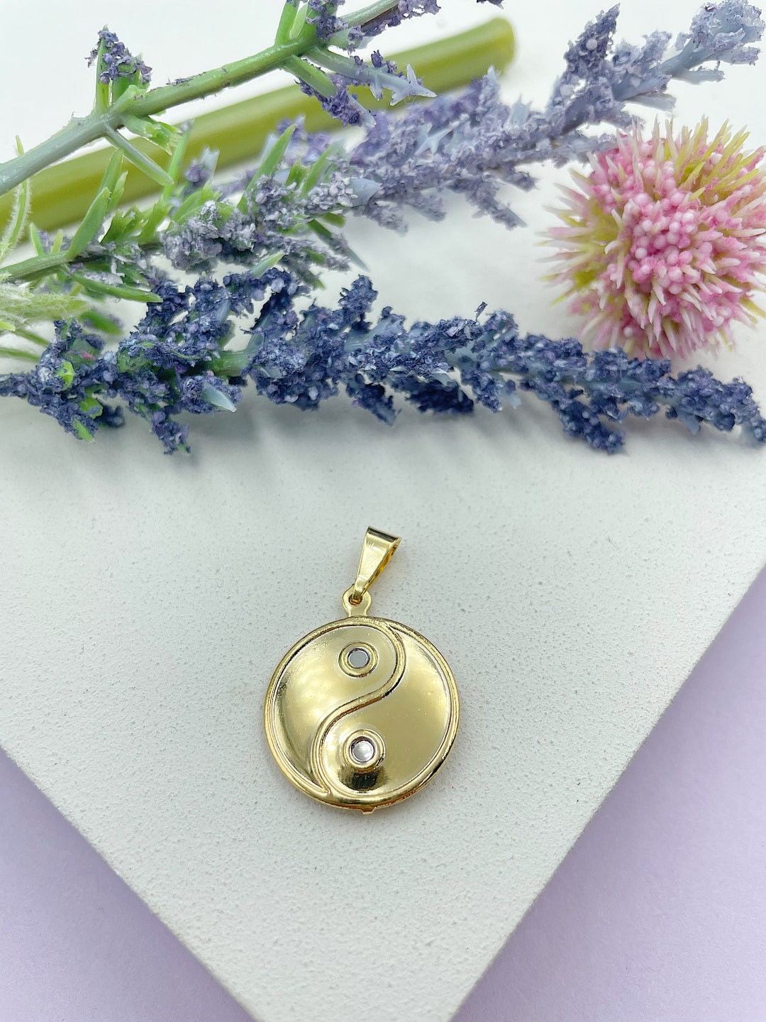 18K Gold Filled Jewelry, Yin Yang Pendant, Yin Yang, Yin Yang Symbol ...