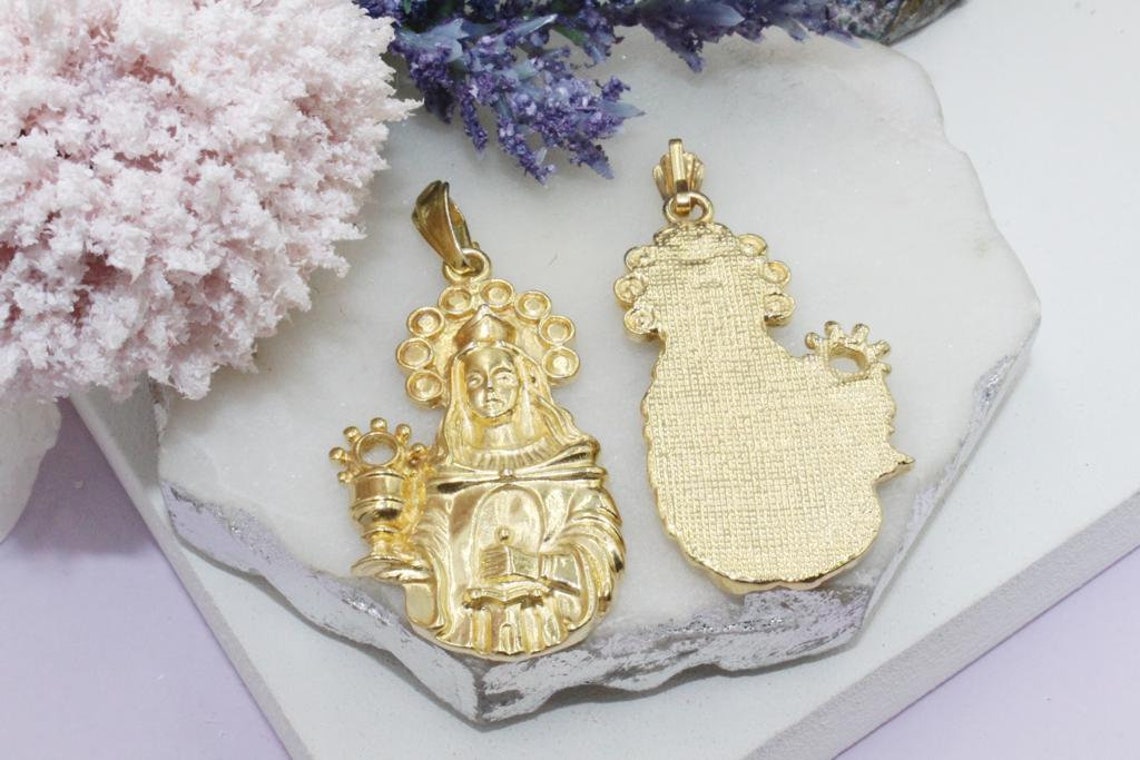 18K Gold Filled Santa Barbara Pendant | Etsy