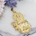 18K Gold Filled Santa Barbara Pendant - Etsy