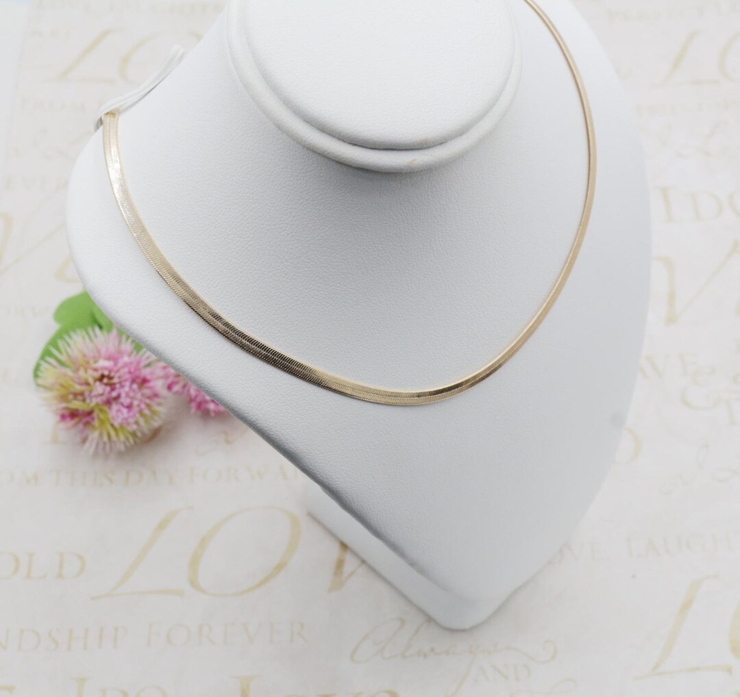 Necklace 18K Gold Filled 4mm Snake Chain - Etsy