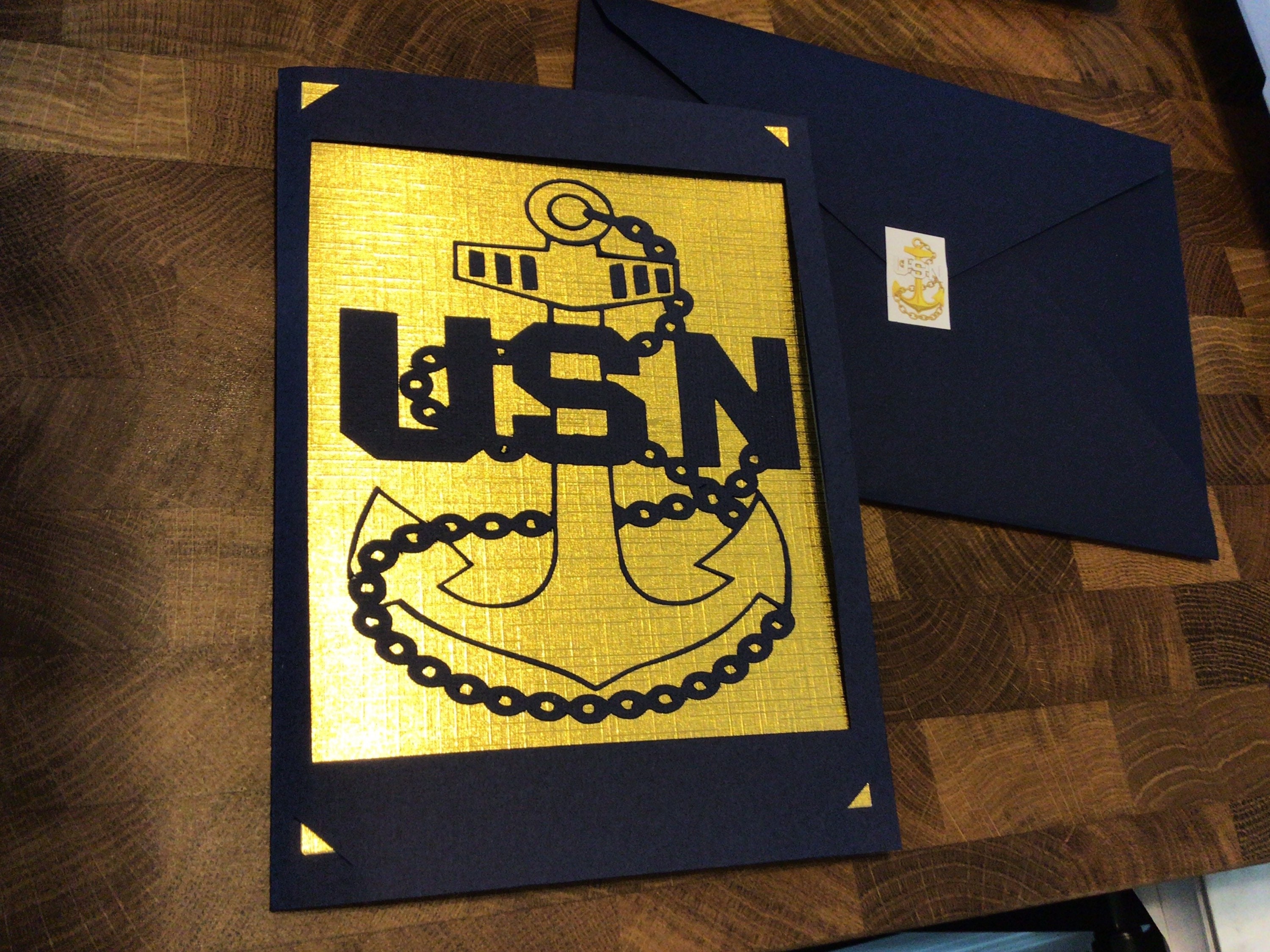 Chief Petty Officer Pinning Cards - Etsy