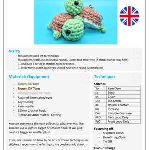 Turtle Crochet Pattern // Digital PDF for Beginners // UK and US ...