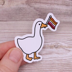 LGBT Sticker Goose Pride Flag // Lesbian, Gay, Transgender, Bisexual ...
