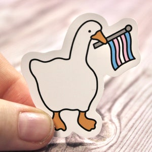 LGBT Sticker Goose Pride Flag // Lesbian Gay Transgender - Etsy