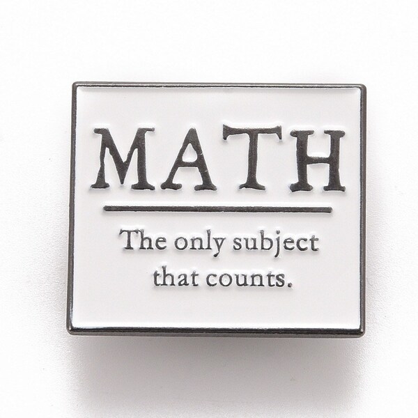 Math Enamel Pin - Etsy