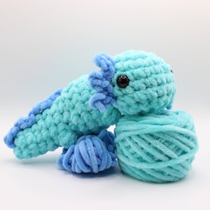 Axolotl Chunky Chenille Crochet Pattern // Digital PDF for Crocheters ...