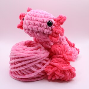 Axolotl Chunky Chenille Crochet Pattern // Digital PDF for Crocheters ...