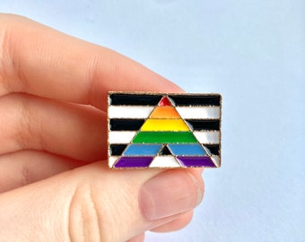 Lgbt Ally Enamel Pin - Etsy