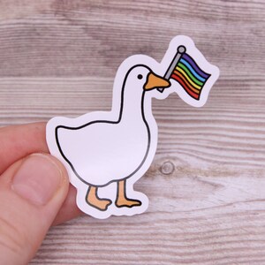 LGBT Sticker Goose Pride Flag // Lesbian, Gay, Transgender, Bisexual ...