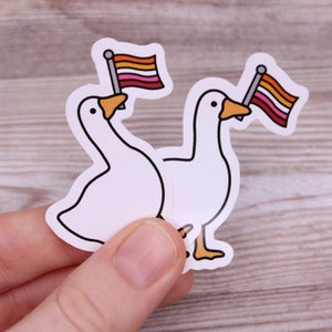 LGBT Sticker Goose Pride Flag // Lesbian, Gay, Transgender, Bisexual ...