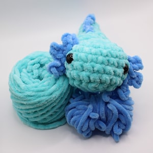 Axolotl Chunky Chenille Crochet Pattern // Digital PDF for Crocheters ...