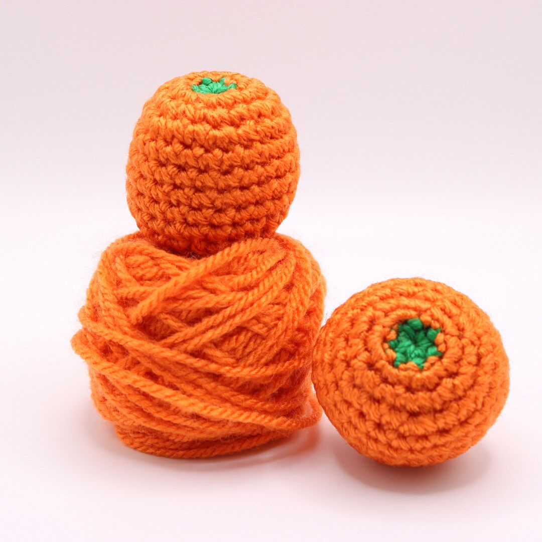 Orange Crochet Pattern - No Sew // Digital PDF for Beginners // UK and ...