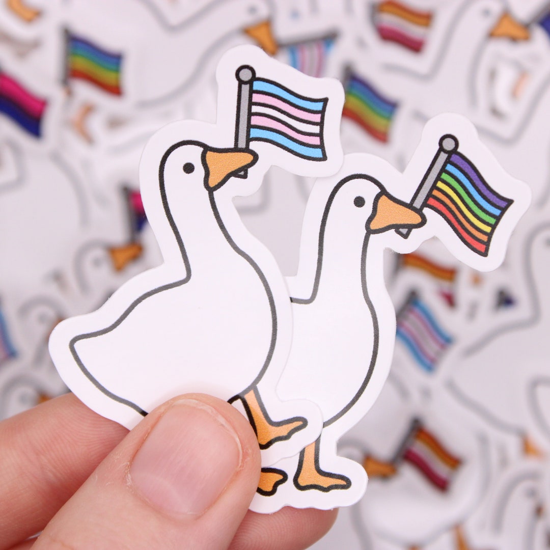 LGBT Sticker Goose Pride Flag // Lesbian, Gay, Transgender, Bisexual ...