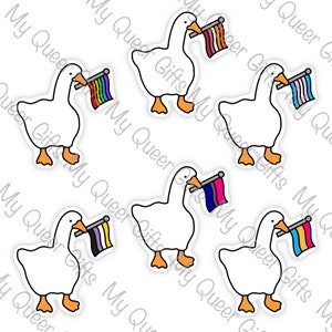 LGBT Sticker Goose Pride Flag // Lesbian Gay Transgender - Etsy
