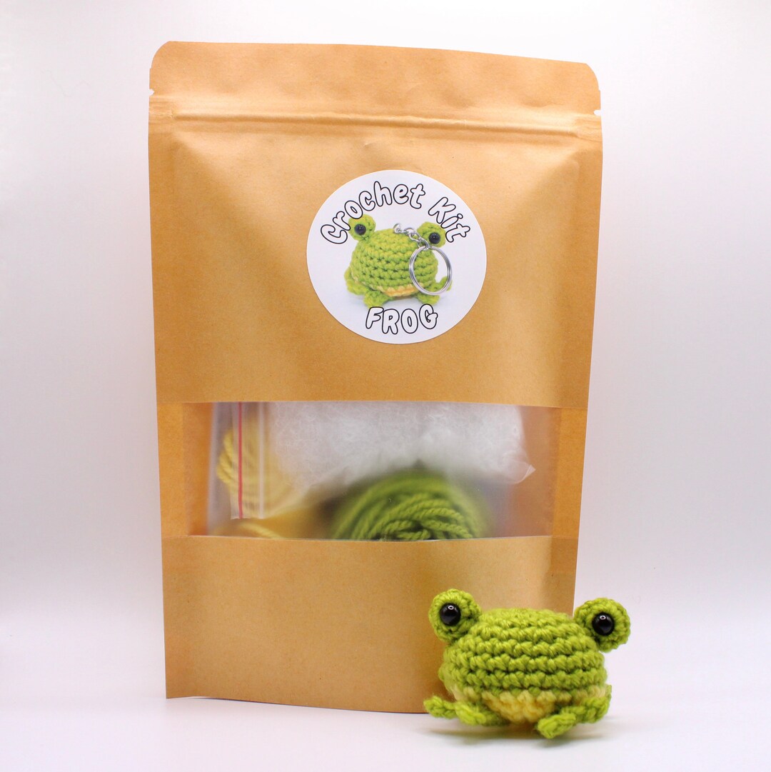 Crochet Kit - Frog Keyring // UK and US Terminology // Make Your Own ...