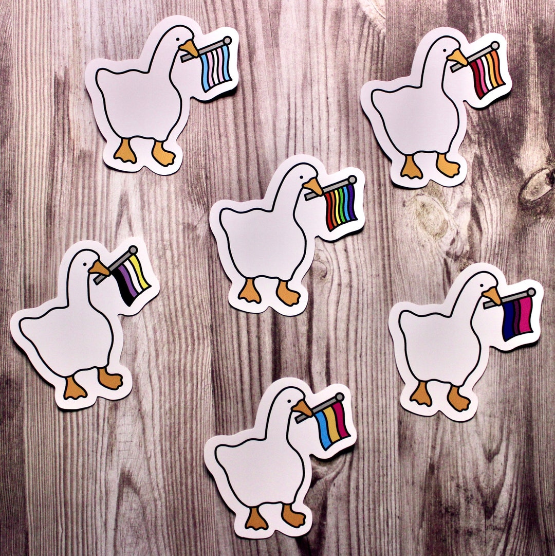 LGBT Sticker Goose Pride Flag // Lesbian Gay Transgender - Etsy