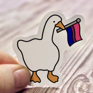 LGBT Sticker Goose Pride Flag // Lesbian Gay Transgender - Etsy
