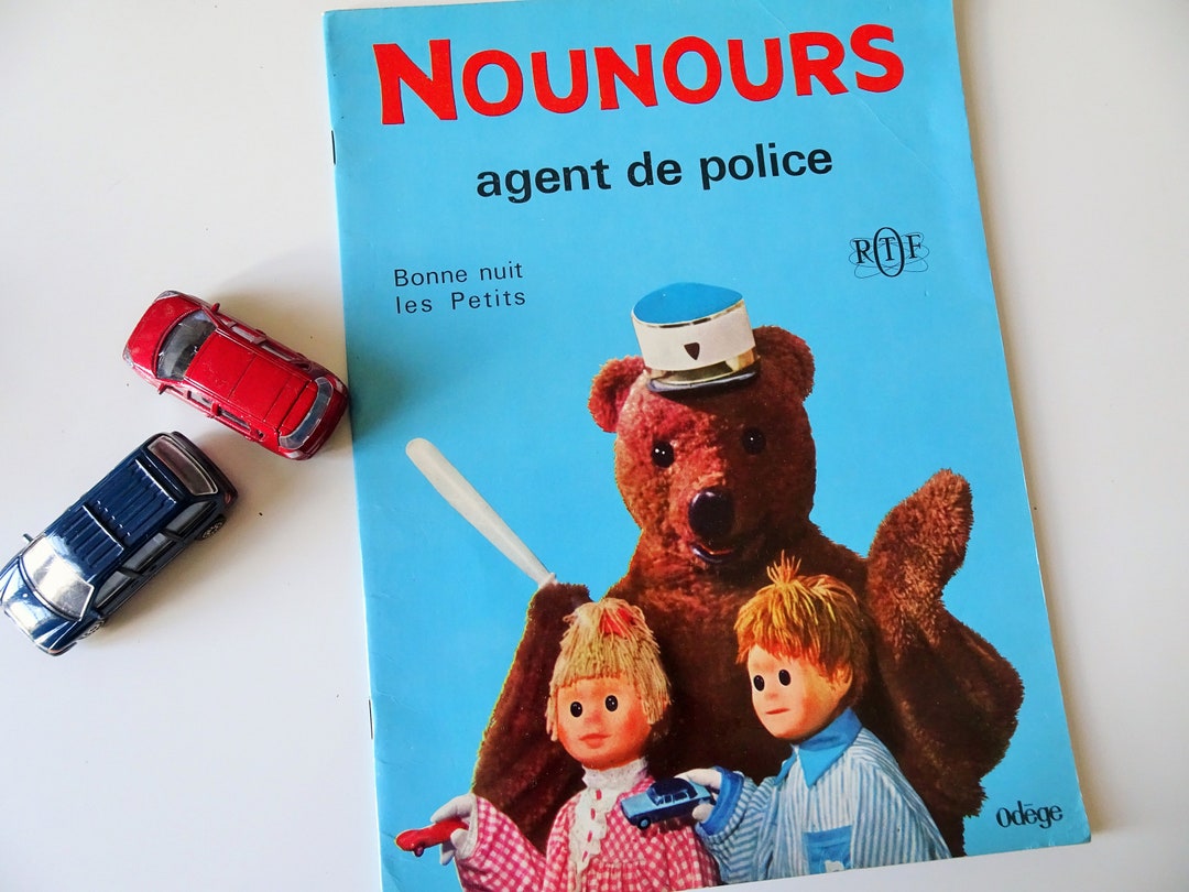 Vintage Children's Book / Nounours Book, Police Officer, 1965 / French Vintage Children's Book ...