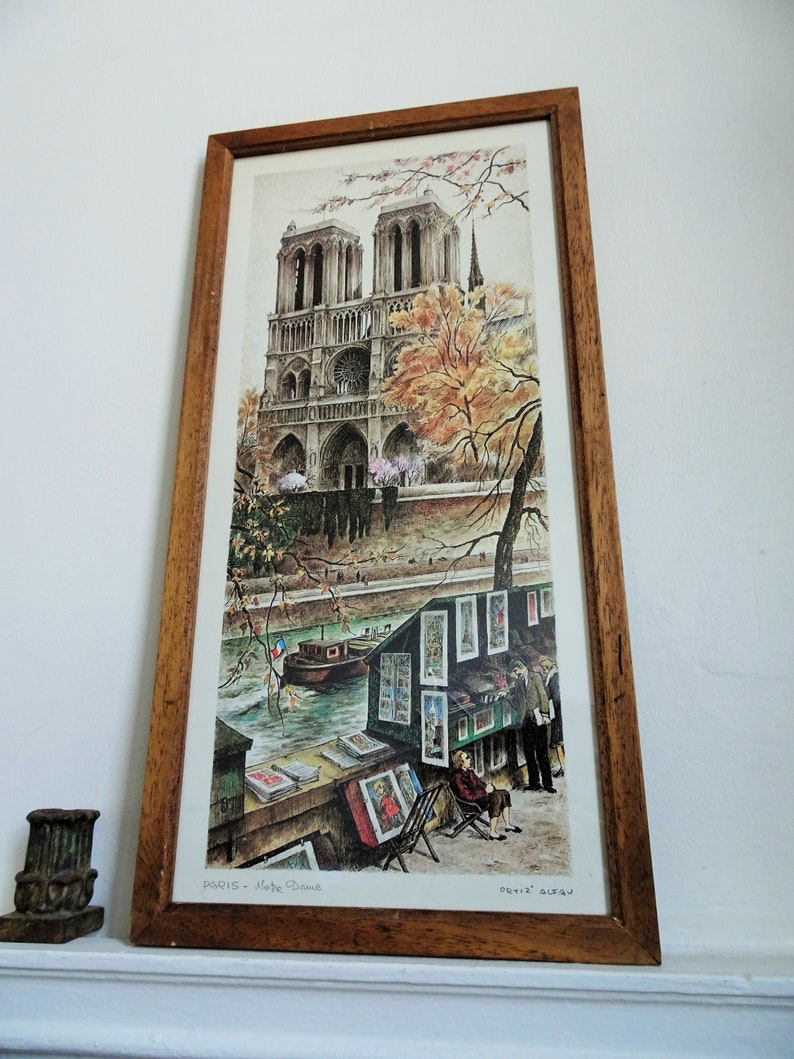 Paris, Notre-dame by Ortiz Alfau Notre-dame De Paris Offset Print Notre ...