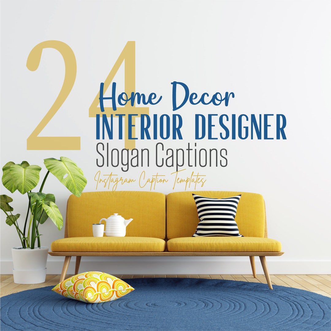 24 Home Decor Interior Designer Instagram Captions Template Canvas ...