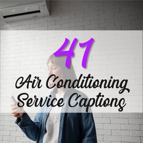 41 Air Conditioning Service Instagram Captions HVAC Home - Etsy
