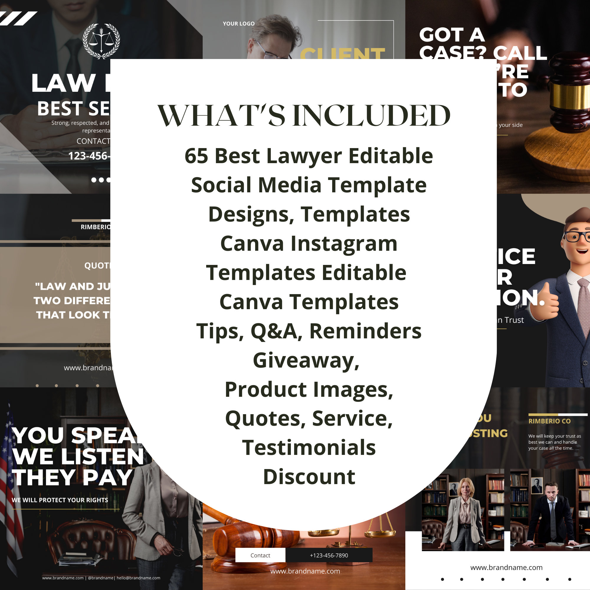 65 Best Lawyer Editable Instagram Post Templates Lawyers - Etsy