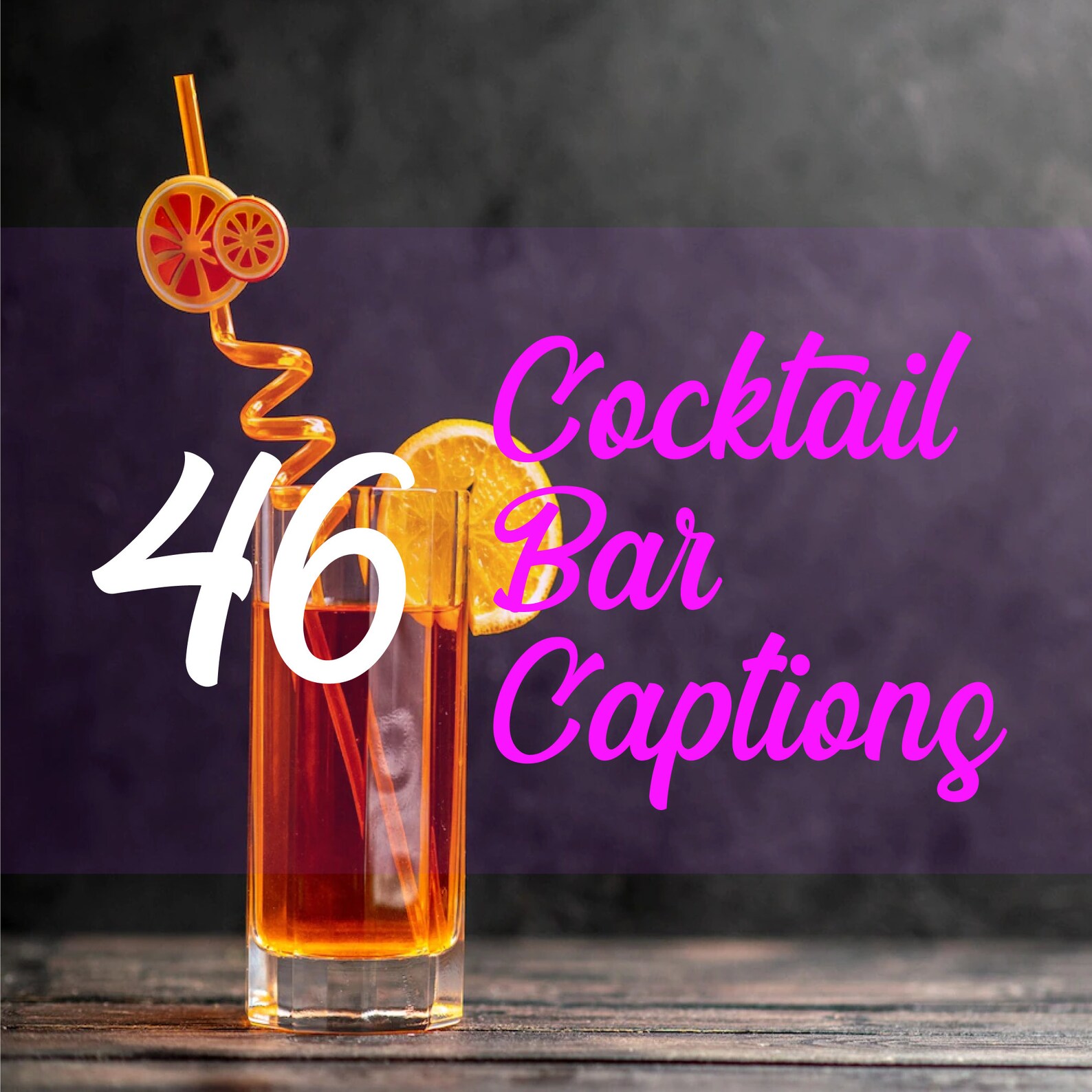 46 Cocktail Bar Instagram Captions Template Special Drinks Photo ...