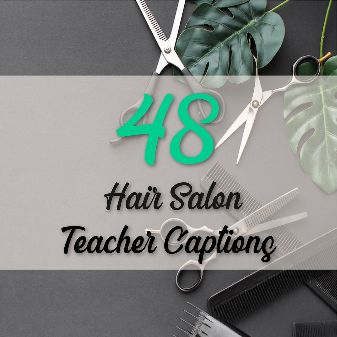 48 Hair Salon Teacher Instagram Captions Hair Stylist Photo Caption - Etsy