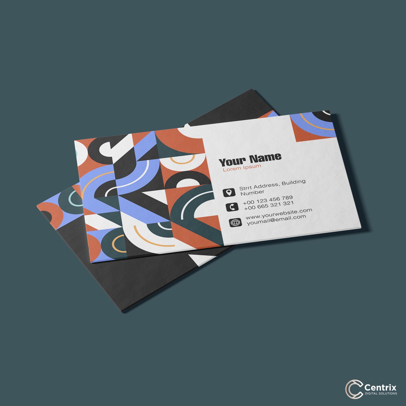 Art Gallery Business Card Template Clean Layout Editable | Etsy