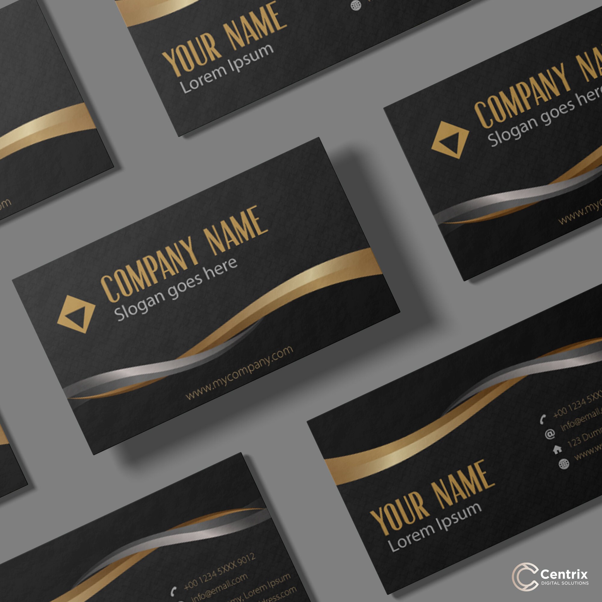 Concierge Business Cards Black