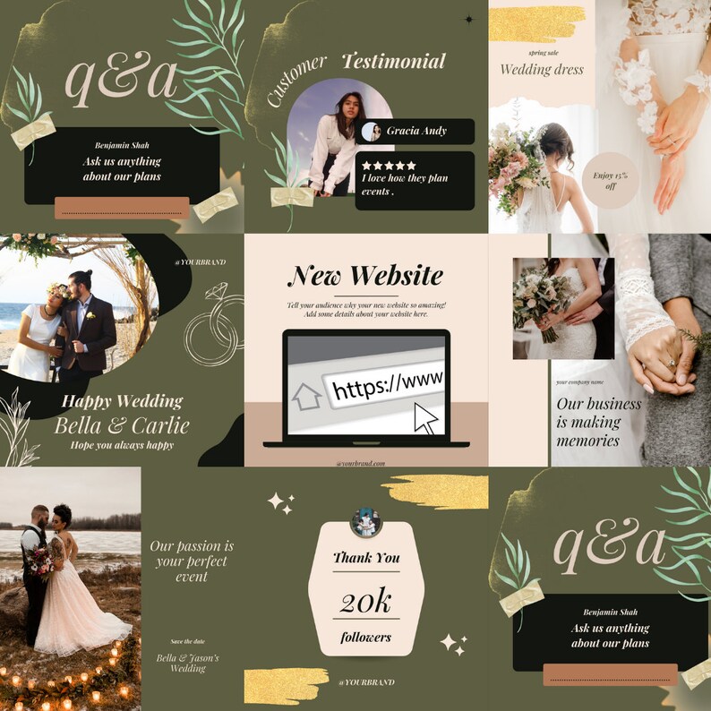 27 Event Planner Instagram Post Template, Event Marketing, Social Media ...