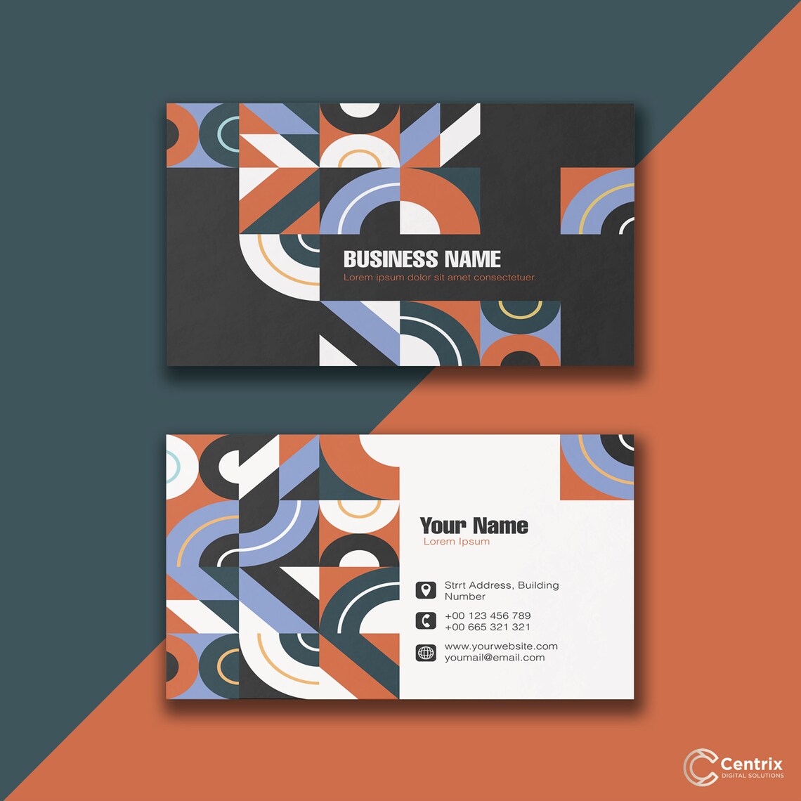 Art Gallery Business Card Template Clean Layout Editable | Etsy