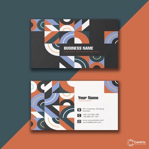 Art Gallery Business Card Template Clean Layout Editable Business Cards ...