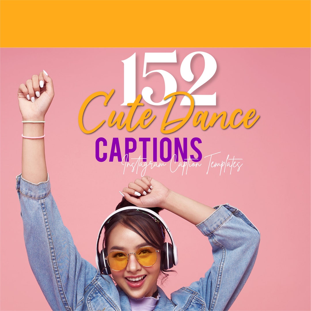 152 Cute Dance Instagram Captions Template Social Media Canva Templates ...