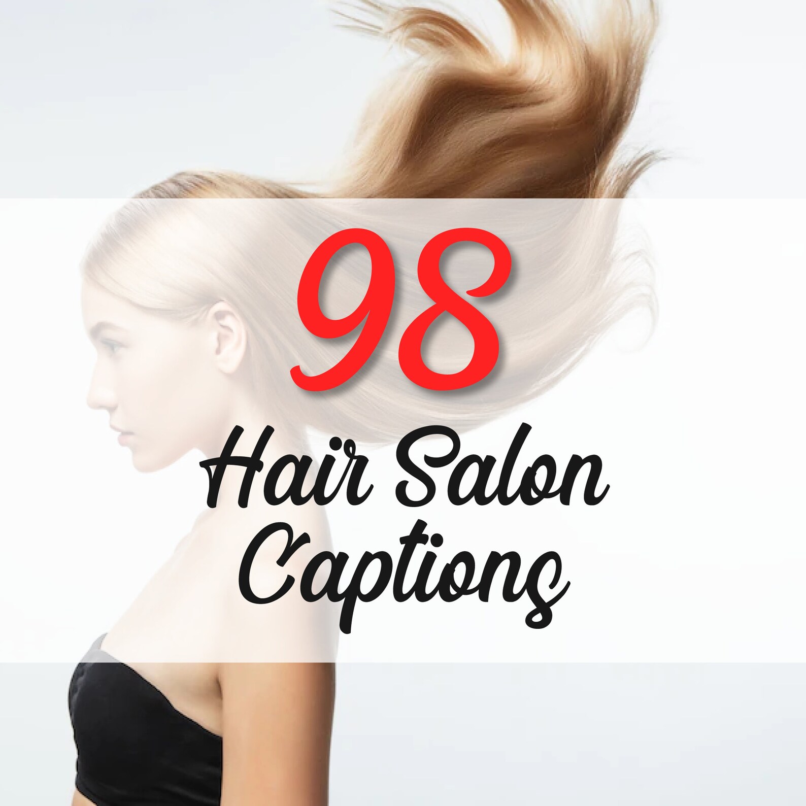 98 Hair Salon Instagram Captions Template Hairstylist Salon Photo ...