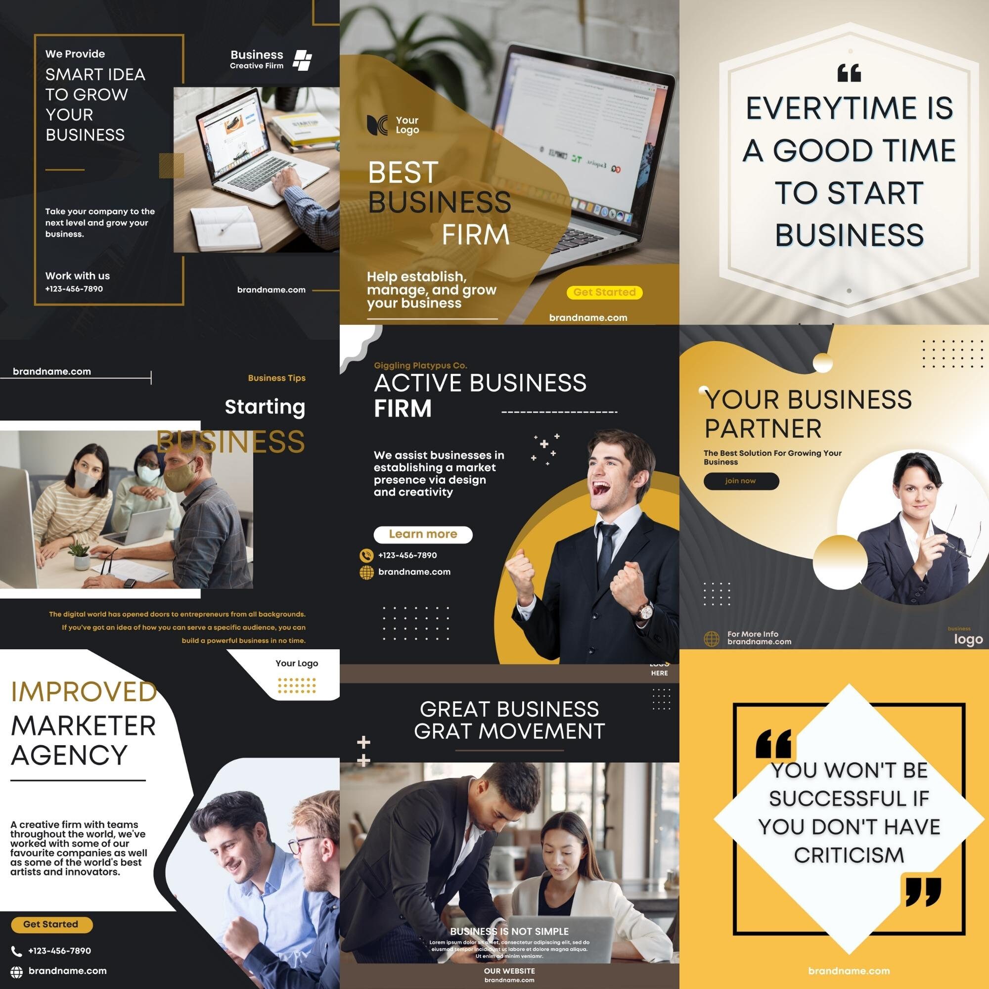 80 Professional Business Instagram Post Templates Social Media - Etsy