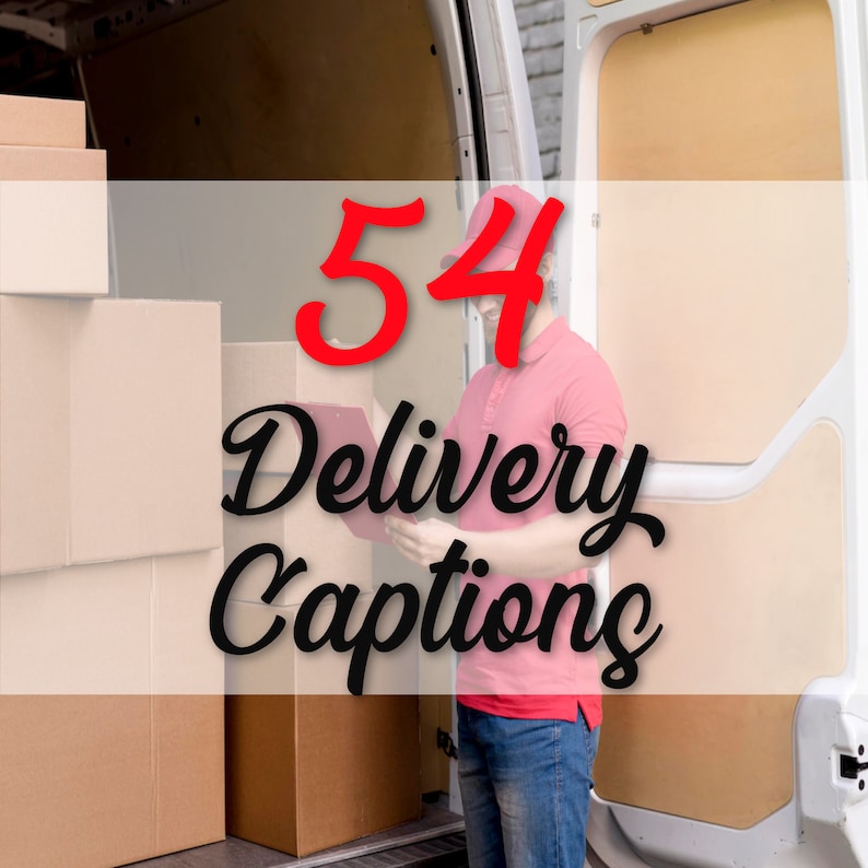 54 Delivery Instagram Captions Template Parcel Delivery Photo Caption ...